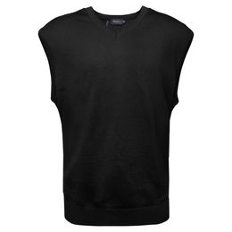 Pullunder Maerz Muenchen "Maerz Muenchen 460090 Strickpullunder Herren Bekleidung", Herren, Gr. 64, schwarz, 100% Wolle, V-Ausschnitt, Pullover Pullunder