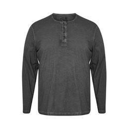 !Solid Langarmshirt SOLID "Langarmshirt SDTimur Big & Tall", Herren, Gr. 5XL, schwarz, Obermaterial: 100% Baumwolle CO., Shirts Langarmshirt