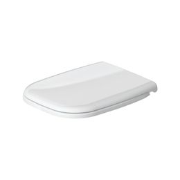 Duravit WC-Sitz D-Code Compact o. Absenkaut., Scharn. Edelstahl, wei&szlig; (0067310099)