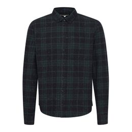 Langarmhemd Casual Friday "Langarmhemd CFAnton", Herren, Gr. L, N-Gr, schwarz (schwarz navy), Obermaterial: 100% Baumwolle CO., Hemden