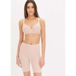 Schalen-BH bonprix, Damen, Gr. 105, Cup D, schwarz, mattbeige, Jersey, Obermaterial: 95% Baumwolle, 5% Elasthan, unifarben, BHs Schalen-BH, mit breiten, gepolsterten Tr&auml;gern, mit B&uuml;gel, im 2er Pack