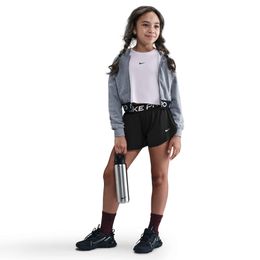 Shorts Nike "Nike Pro Big Kids' (Girls') Dri-FIT 2-in-1 Shorts", Jungen, Gr. L, N-Gr, wei&szlig;, neutral, Obermaterial: 89% Polyester, 11% Elasthan, Hosen Shorts, sportlicher Stil, leichtes Tragegef&uuml;hl, f&uuml;r aktive Kinder