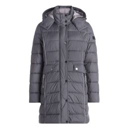 Steppjacke Betty Barclay "Damen mit abnehmbarer Kapuze", Damen, Gr. 36, grau (dunkelgrau), Obermaterial: 100% Polyester. Besatz: 100% Polyester. Futter: 100% Polyester. F&uuml;llung: 100% Polyester, tailliert, Jacken Steppjacke