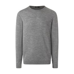 Strickpullover Maerz Muenchen "Maerz Muenchen 401800 Strickpullover Herren Bekleidung", Herren, Gr. 48, grau, 100% Wolle, Rundhals, Pullover Strickpullover