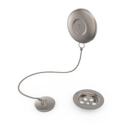 Tres Flachablauf mit Kette und Stopfen f&uuml;r Waschbecken, Bidet und Sp&uuml;le , 03474501AC 03474501AC