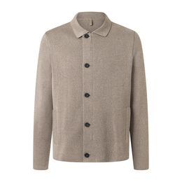 Strickjacke Maerz Muenchen "Maerz Muenchen 593400 Strickjacke Herren Bekleidung", Herren, Gr. 50, beige, 100% Wolle (Merino), Strickjacken Strickjacke