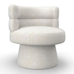 Stuhl Julina Creme Chenille Gepolstert