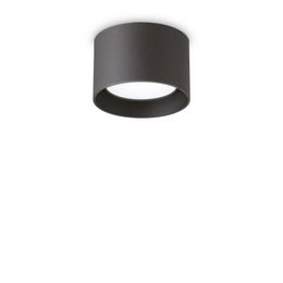 Ideal Lux LED-Deckenleuchte Round Schwarz max. 9 Watt Deckenlampe