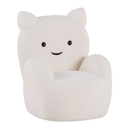 Sessel Kitti Wei&szlig; Teddystoff