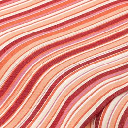 buttinette Markisenstoff Streifen "Palma", orange/rot/pink