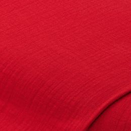 buttinette Musselin/Doppel-Gaze "Vintage", rot
