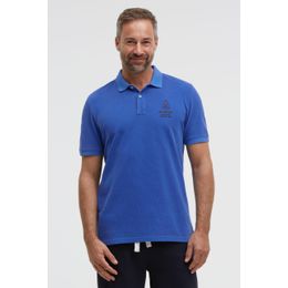 Poloshirt Gaastra, Herren, Gr. XL, blau horizon, Piqu&eacute;, Material: 100% Baumwolle, bestickt, regular fit normal, hoch geschlossener Ausschnitt, eingesetzt Rippb&uuml;ndchen, Shirts, aus Baumwolle