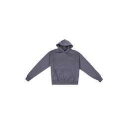 Kapuzensweatshirt DROPSIZE "Dropsize HEAVY OVERSIZE EAGLE HOODIE", Herren, Gr. L, steel grau, 70% Baumwolle, 30% Polyester, bedruckt, Sweatshirts