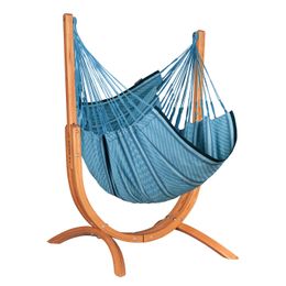 La Siesta H&auml;ngematte Hammock Chair and Stand Blau inkl. Gestell