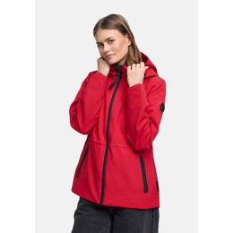 Outdoorjacke Marikoo "Katzilein", Damen, Gr. L, deep rot, Obermaterial: 100% Polyester. Futter: 100% Polyester. Wattierung: 100% Polyester. &Auml;rmelfutter: 100% Polyester, Jacken Outdoorjacke, Leichte &Uuml;bergangsjacke mit Kapuze und Kordelzug