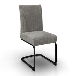 Schwingstuhl Nelia Grau Cord Gepolstert