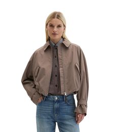 Marc O'Polo Outdoorjacke MARC O'POLO "aus Organic Cotton-Lyocell-Mix", Damen, Gr. 32, chalky braun, Obermaterial: 50% Baumwolle, 50% Lyocell. Futter: 100% Polyester, unifarben, regular fit, normaler Saum, Jacken Outdoorjacke