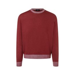 Strickpullover Maerz Muenchen "Maerz Muenchen 497201 Strickpullover Herren Bekleidung", Herren, Gr. 48, rot, 100% Wolle, Rundhals, Pullover Strickpullover