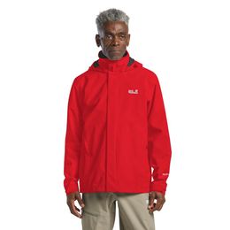 Funktionsjacke Jack Wolfskin "TRAILTIME 2L JKT M", Herren, Gr. L (52), rot (sirenrot), Obermaterial: 100% Polyester. Futter: 100% Polyester, Jacken Funktionsjacke