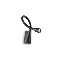 Ideal Lux LED-Wandleuchte Goose AP Schwarz max. 3 Watt Wandlampe