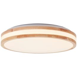 Brilliant LED-Deckenleuchte Laskos Braun/Wei&szlig; max 22 Watt Deckenlampe