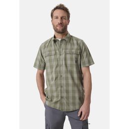 Kurzarmhemd HERO by John Medoox "HECTOR Kurzarm-Hemd", Herren, Gr. L, US-Gr&ouml;&szlig;en, olive check, Stoff, 60% Baumwolle, 40% Polyester, regular fit, Hemden, HERO by John Medoox HECTOR Herren Kurzarmhemd