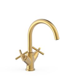 Tres 2 Griff Waschtischarmatur L Mit Griff G3/8" flexible Anschlussschl&auml;uche, 28320301OM 28320301OM
