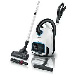 Bosch Bodenstaubsauger "Serie 6 ProSilence BGL6TSIL, Hygiene-Filter, 10 Jahre Motorgarantie", schwarz-wei&szlig; (wei&szlig;, schwarz), B:30cm H:26,5cm T:45cm, Bodenstaubsauger, Leistungsregulierung am Handgriff, langes Kabel, extrem leise, wei&szlig;