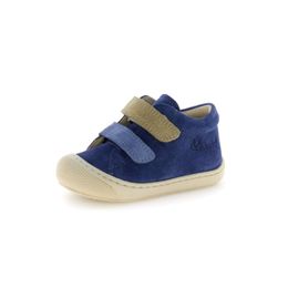 Lauflernschuh Naturino "CORKEL VL", Jungen, Gr. 25, blau (dunkelblau), Veloursleder, Schuhe Lauflernschuh, Babyschuh, Klettschuh, Gr&ouml;&szlig;enschablone zum Download
