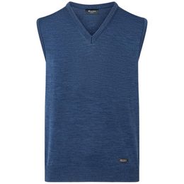 Pullunder Maerz Muenchen "Maerz Muenchen 460000 Strickpullunder Herren Bekleidung", Herren, Gr. 46, blau (dunkelblau), 100% Wolle, V-Ausschnitt, Pullover Pullunder