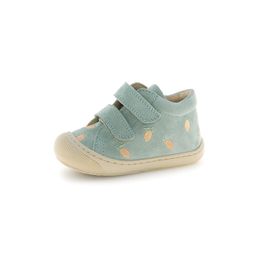 Lauflernschuh Naturino "COCOON VL", Jungen, Gr. 25, mint, Veloursleder, bestickt, Schuhe Lauflernschuh, Babyschuh, Klettschuh, Gr&ouml;&szlig;enschablone zum Download