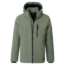 Funktionsjacke Casamoda "Casamoda Jacke mit Kapuze uni", Herren, Gr. XL, t&uuml;rkis, 95% Polyester, 5% Elasthan, Jacken Funktionsjacke