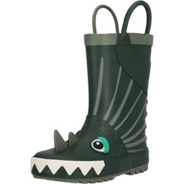 Gummistiefel ZIGZAG "Rook", M&auml;dchen, Gr. 31, gr&uuml;n, Gummi, Schuhe Gummistiefel, im einzigartigen Design mit Anziehhilfen