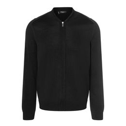 Strickjacke Maerz Muenchen "Maerz Muenchen 585600 Strickjacke Herren Bekleidung", Herren, Gr. 50, schwarz, 100% Wolle (Merino), Strickjacken Strickjacke