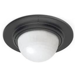 Schalter Steinel "IS 360-1", schwarz, B:7,8cm L:8,9cm, Kunststoff, Schalter, Bewegungsmelder, 360 Bewegunsgsensor, 4m Reichweite, Deckenmontage, Au&szlig;en-&Innen