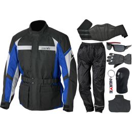 Nerf Motorradkombi NERVE Gr. M, blau, Overalls, Herren, M, N-Gr, Obermaterial: 100% Polyester. Innenseite: 100% Polyester