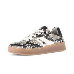 Sneaker Gabor "Sneaker low", Damen, Gr. 37, schwarz-wei&szlig; (multicolour), Schuhe Sneaker