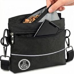 HUND IST K&Ouml;NIG &reg; Leckerlietasche f&uuml;r Hunde mit Einhand-Magnet-Verschluss f&uuml;r Gassi & Hundetraining M