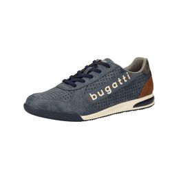 Sneaker Bugatti "Bugatti Sneaker Lederimitat", Herren, Gr. 40, blau, Lederimitat, Schuhe Sneaker
