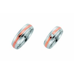 Adelia&acute;s Partnerring ADELIA&acute;S "Damen Edelstahl Freundschaftsring" Gr. 50, silber, Fingerringe, Damen, 50, Edelstahl, Edelstahlschmuck f&uuml;r Damen
