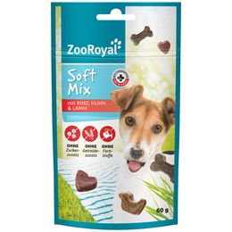ZooRoyal Hundenassfutter 'Soft Mix mit Rind & Lamm & Huhn' 60 g
