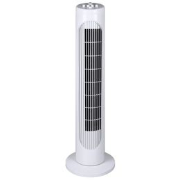toom Turmventilator wei&szlig; oszillierend &Oslash; 23,5 x 75,5 cm