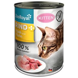ZooRoyal Katzennassfutter 'Kitten Rind + Kalb & Huhn' 400 g