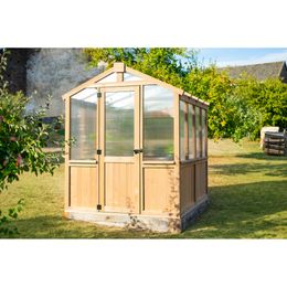 WESTMANN Gew&auml;chshaus 'Paul' 204 x 238 cm mit 6 mm naturfarben