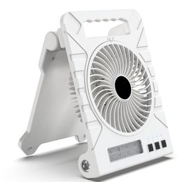 toom Camping-Ventilator wei&szlig; Solarpanel Front-/Seitenleuchten 19 x 25 cm