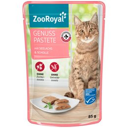 ZooRoyal Katzennassfutter 'Genuss Pastete Seelachs & Scholle' 85 g