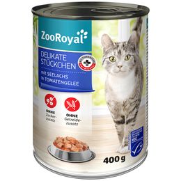 ZooRoyal Katzensnack 'Delikate St&uuml;ckchen Seelachs ' 400 g