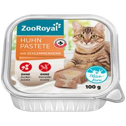 ZooRoyal Katzennassfutter 'Huhn Pastete mit Milchkern' 100 g