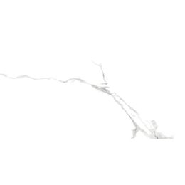 Bodenfliese 'Statuario' Feinsteinzeug wei&szlig; poliert 60 x 120 x 0,7 cm