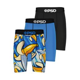 Boxershorts PSD "3 PACK - BLINGNANA Herren", Herren, Gr. L, multi, 90% Polyester, 10% Elasthan, Unterhosen